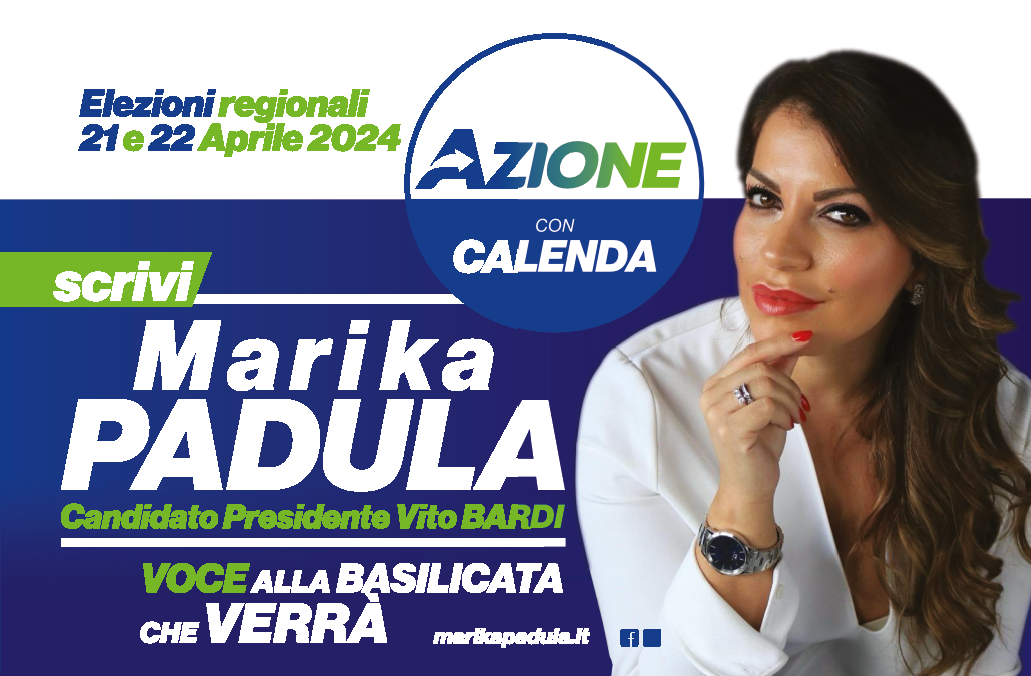 MARIKA PADULA: “ALLE REGIONALI PER AMORE DELLA BASILICATA”